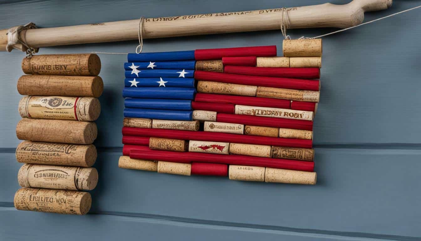 Fun with Wine Cork Dot Paint Flag Craft - DIY Guide