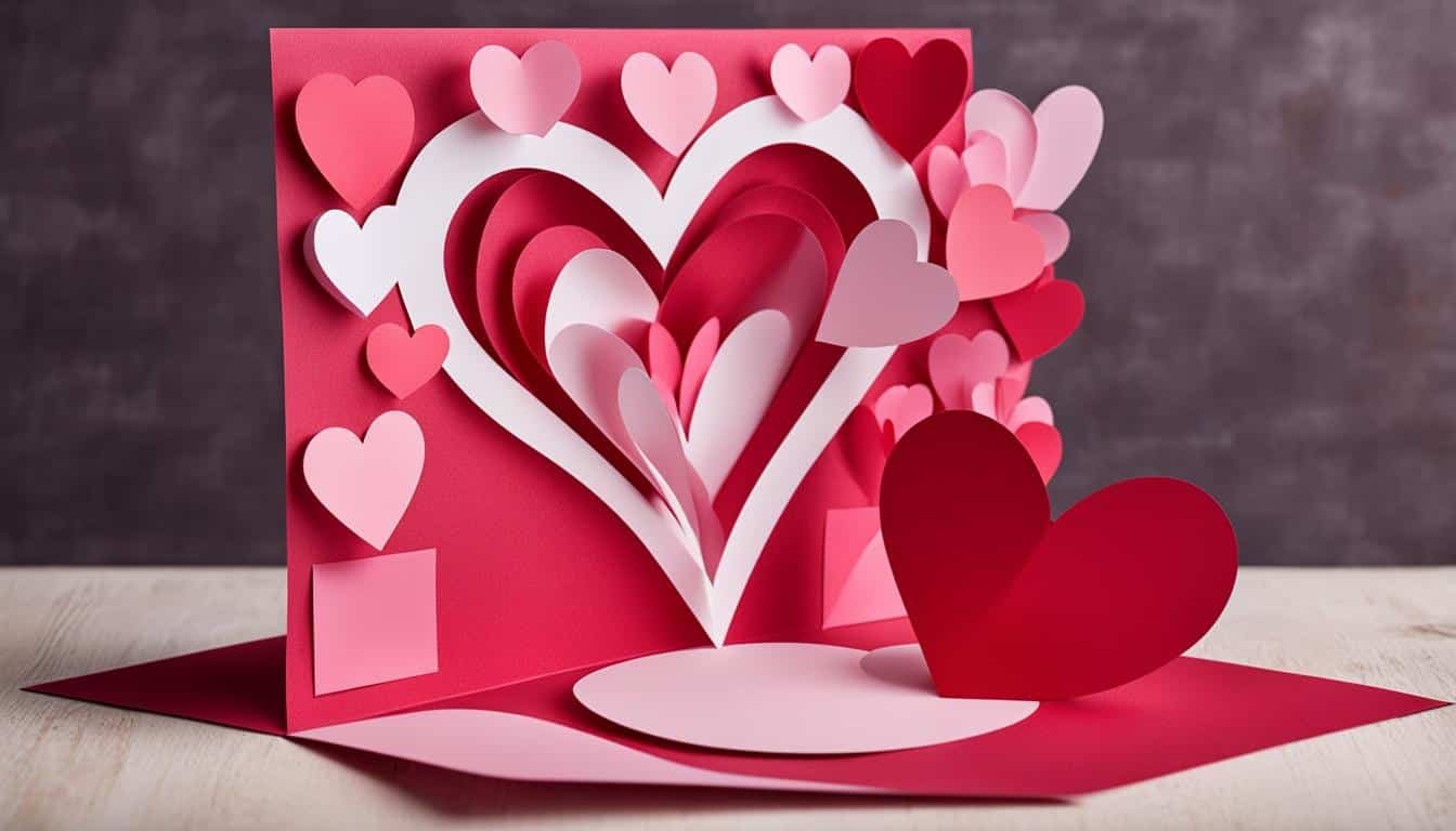 Easy Heart Filled Heart Card Valentines Day Kids Craft Guide