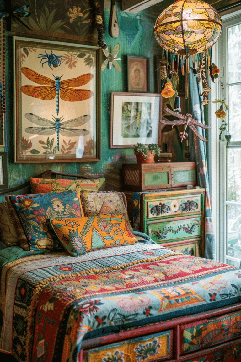 29 Dragon Fly Boho Style Bedroom Ideas - Courtneys World