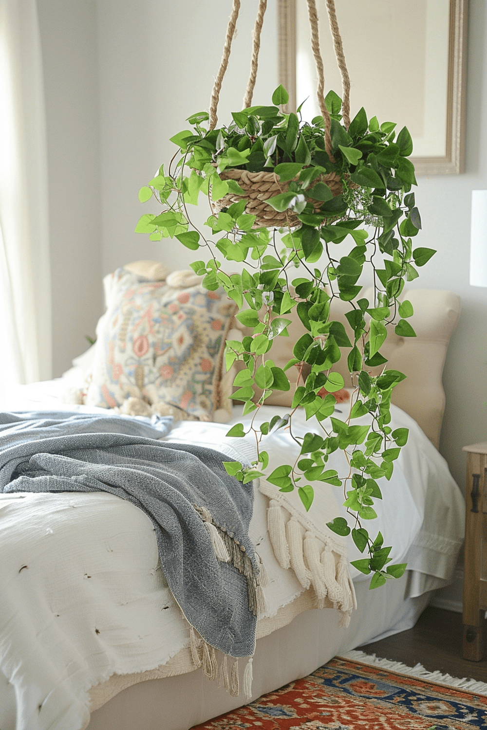 29 Boho Bedroom With Hanging Plant Ideas - Courtneys World