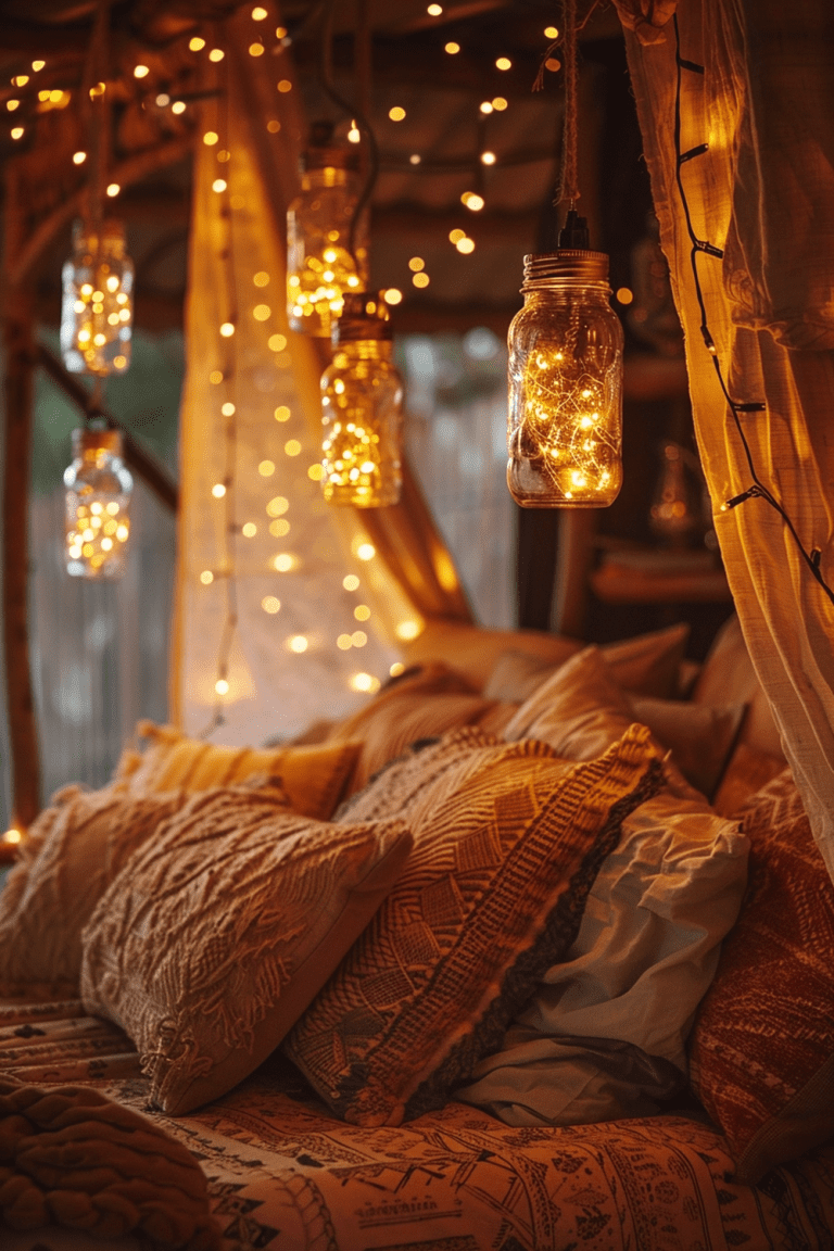 29 Incredible Boho Bedroom Lighting Ideas You Have To See - Courtneys World