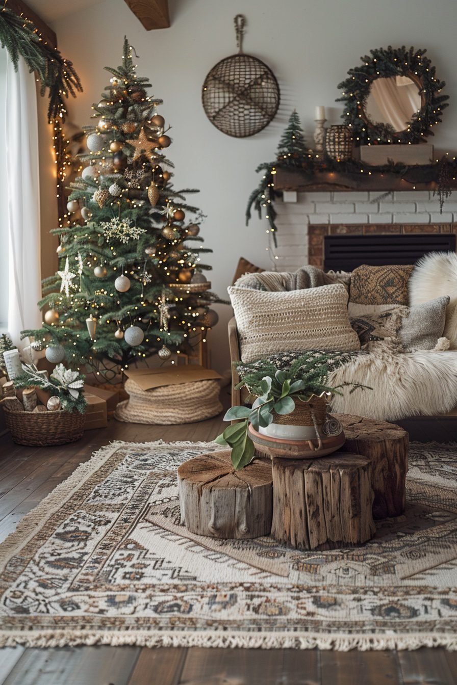 29 Enchanting Boho Christmas Decor Ideas For A Festive Holiday ...