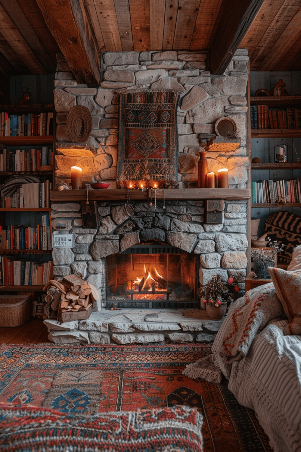 29 Boho Bedroom With Fireplace Ideas - Courtneys World