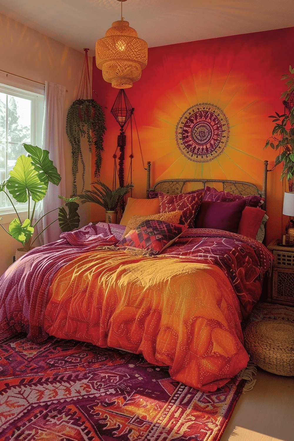 29 Red Boho Bedroom Ideas - Courtneys World