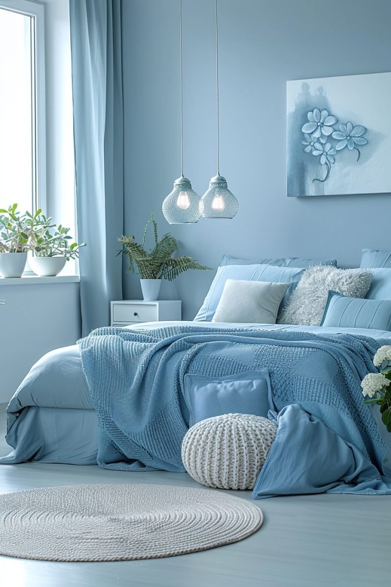 29 Minimal Blue Bedroom Ideas - Courtneys World