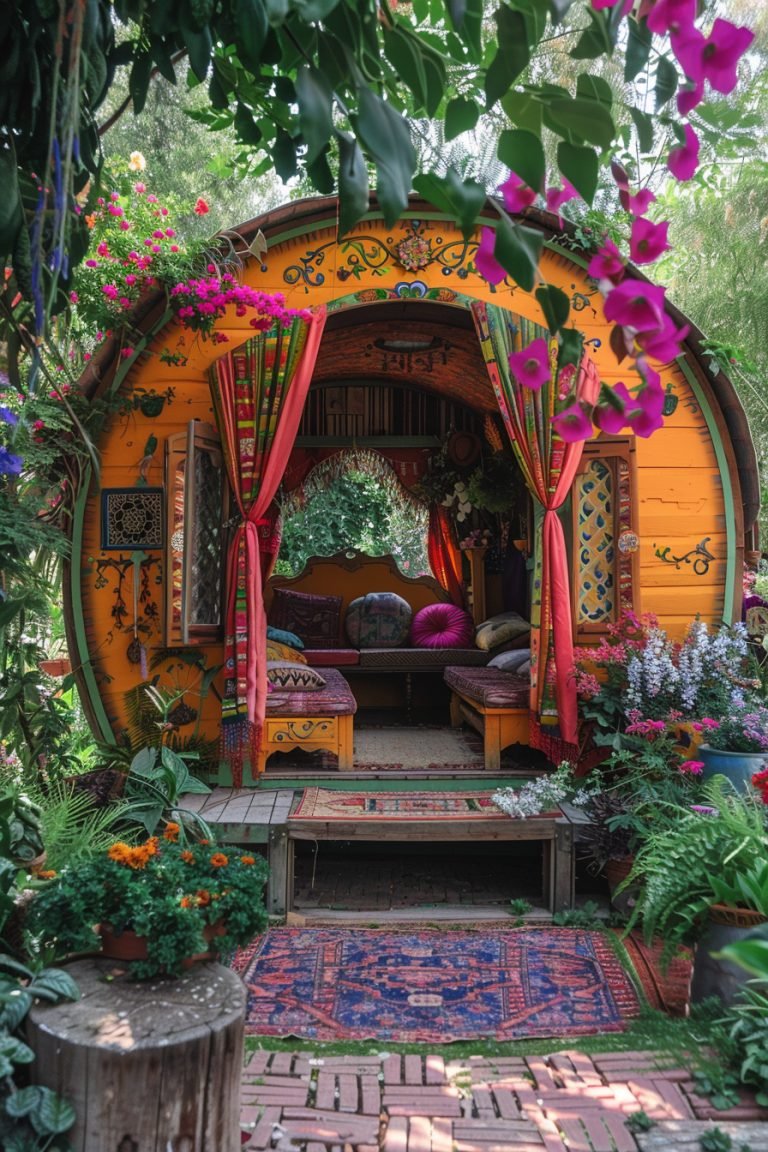 29 Hippie Garden Ideas To Transform Your Outdoor Space - Courtneys World