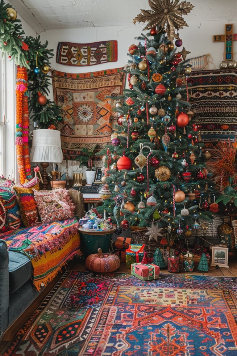 29 Enchanting Boho Christmas Decor Ideas For A Festive Holiday ...