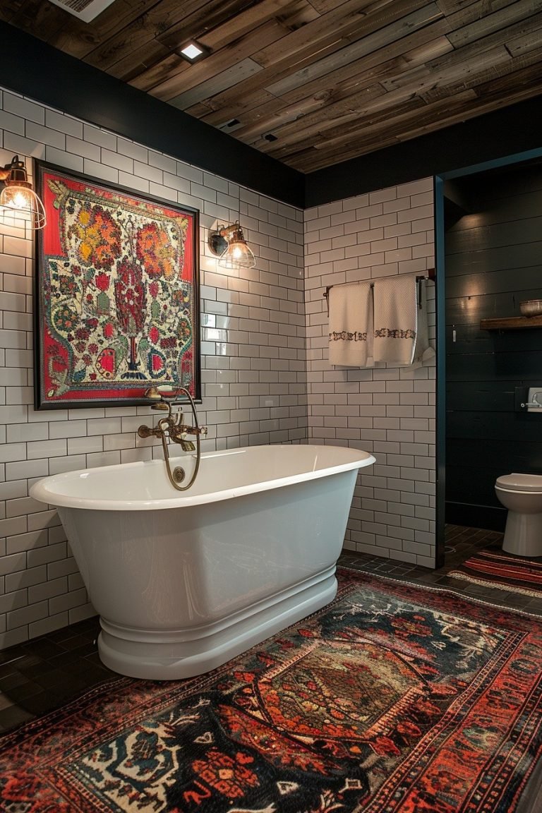 29 Boho Bathroom Ideas For A Relaxing And Stylish Sanctuary - Courtneys ...