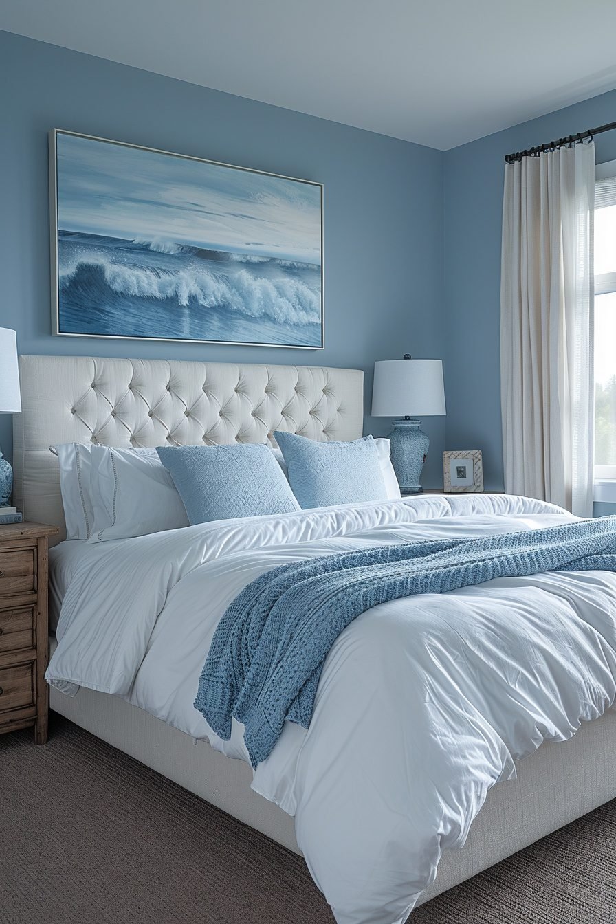 29 Minimal Blue Bedroom Ideas - Courtneys World