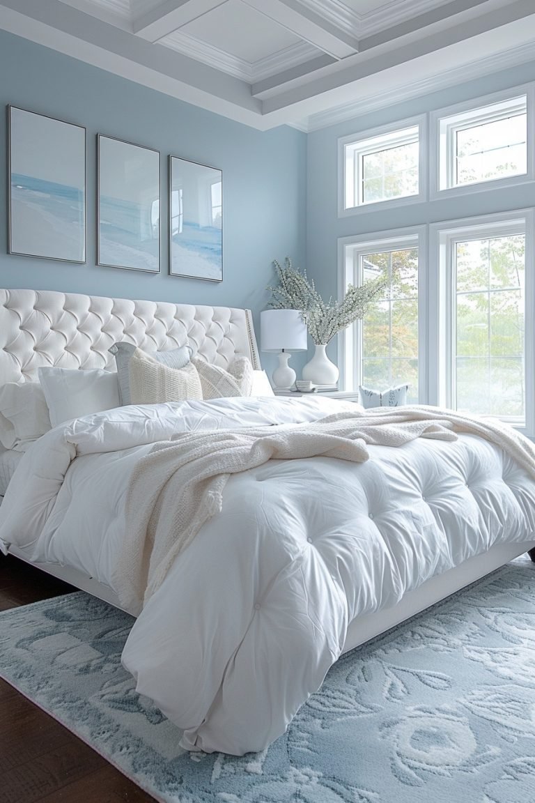 29 Minimal Blue Bedroom Ideas - Courtneys World