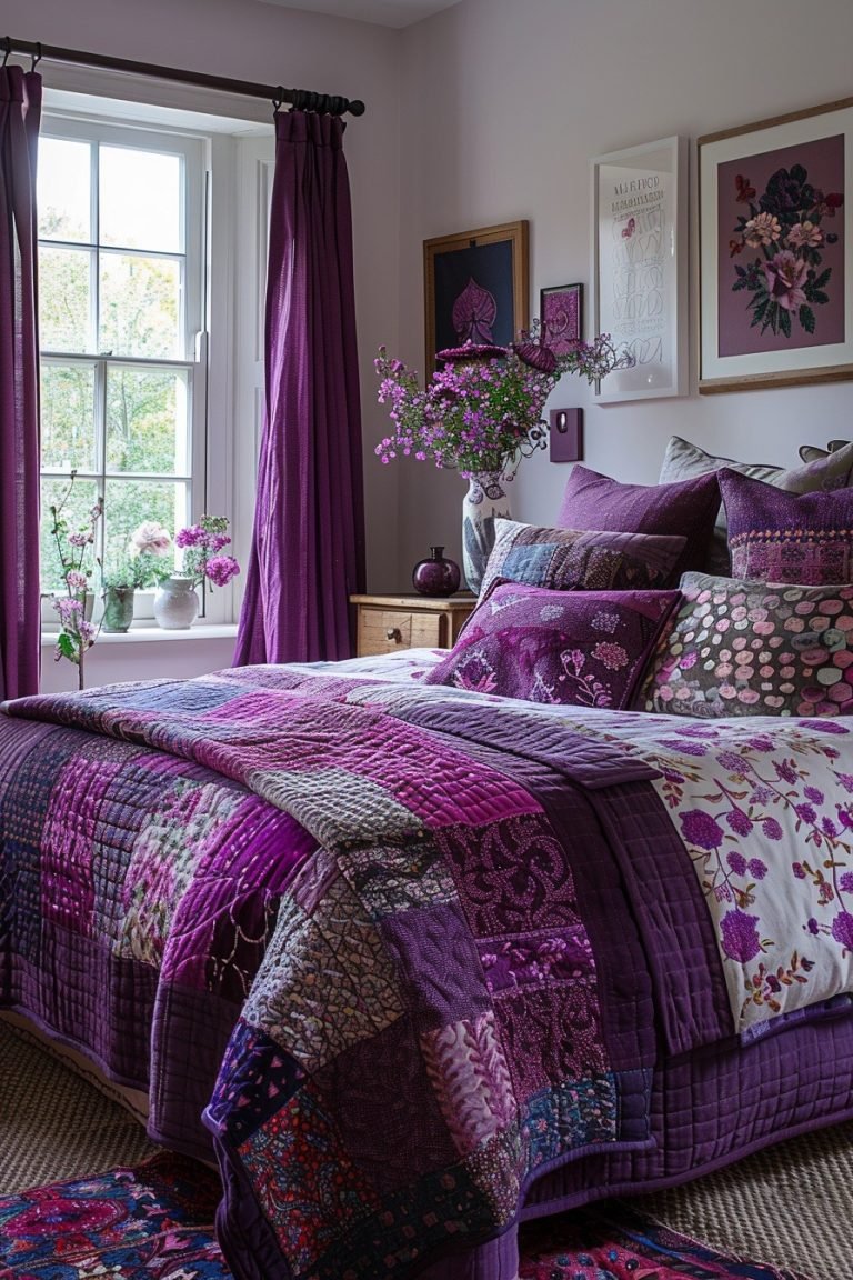 29 Purple Bedrooms To Infuse Your Space With Royal Elegance - Courtneys ...