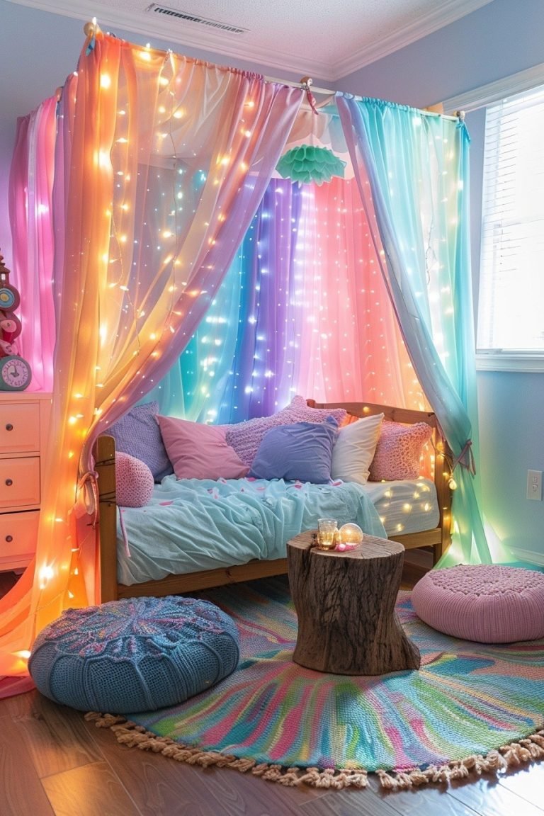 29 Rainbow Bedroom Ideas Kids Will Love - Courtneys World