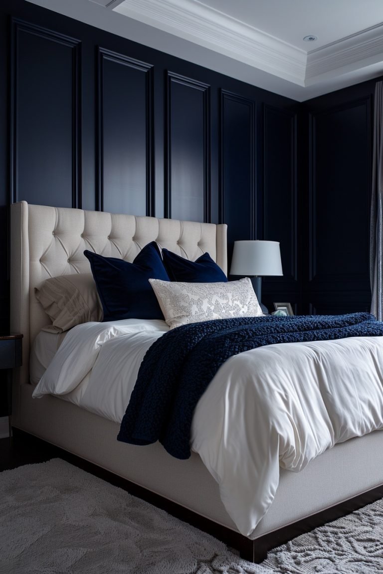 29 Minimal Blue Bedroom Ideas - Courtneys World
