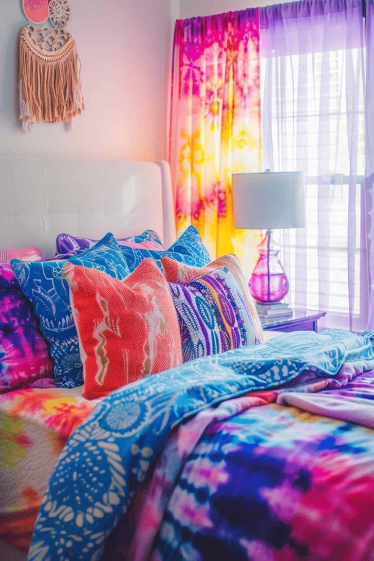 29 Rainbow Boho Bedroom Ideas - Courtneys World