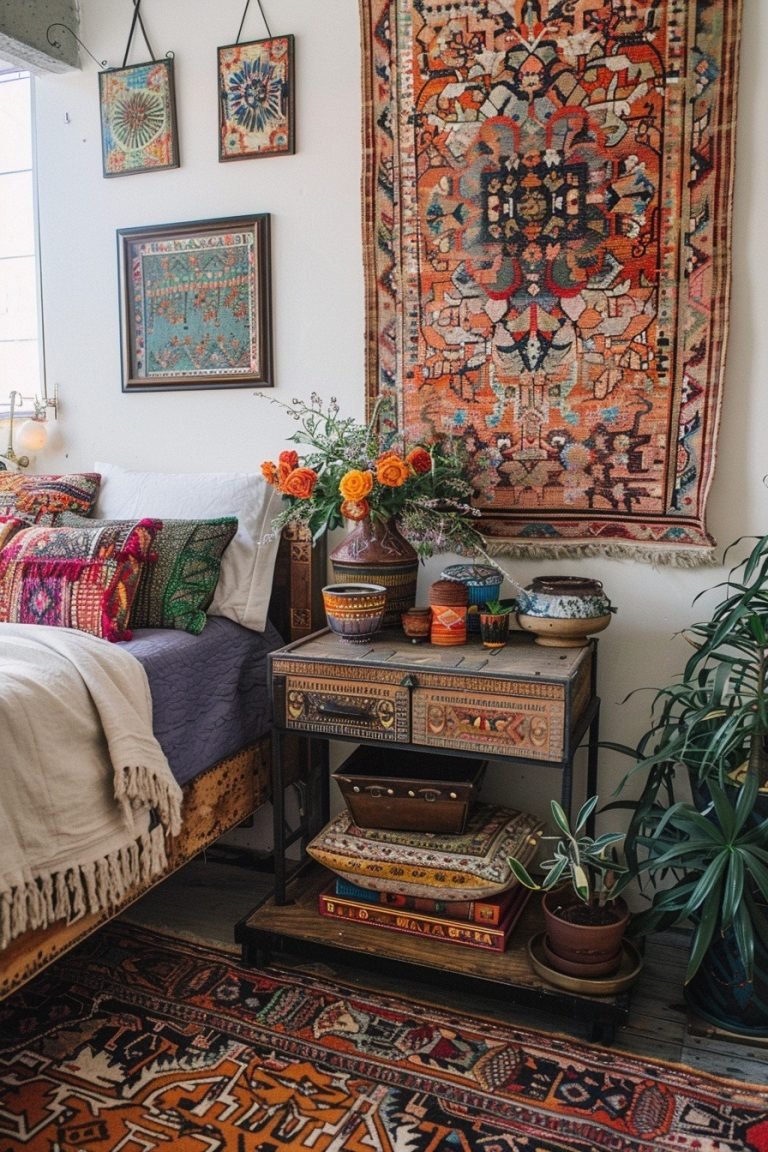 29 Boho Bedroom Storage Ideas To Maximize Space With Style - Courtneys ...