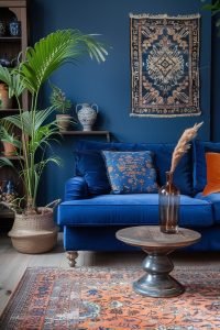 29 Blue Boho Apartment Ideas For A Tranquil Urban Haven - Courtneys World
