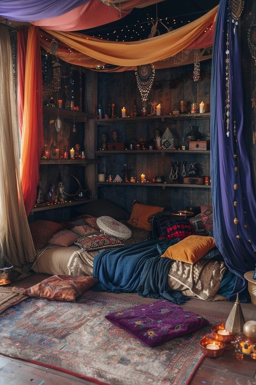29 Rustic Boho Witchy Bedroom Ideas To Transform Your Space - Courtneys ...