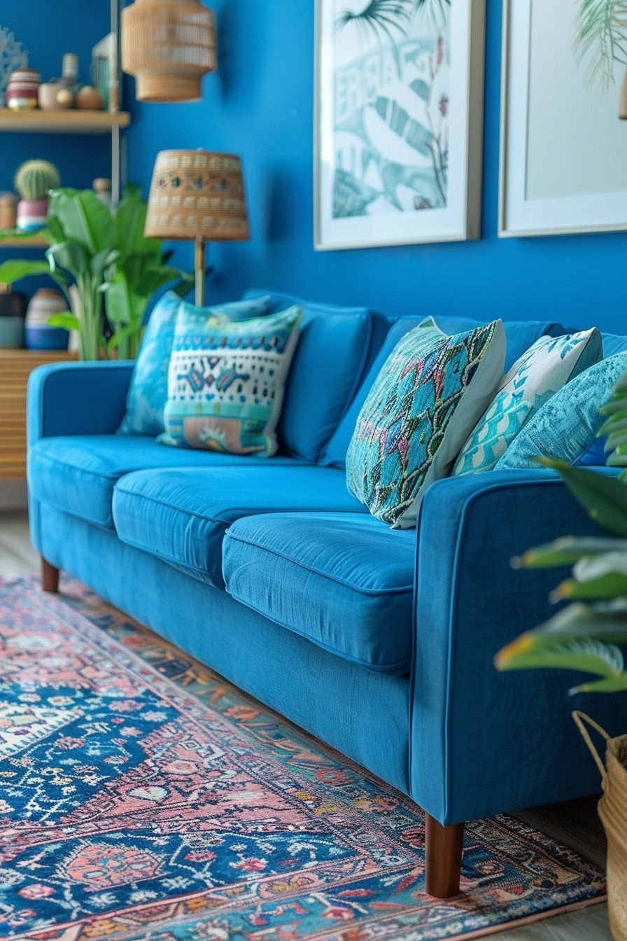 29 Blue Boho Apartment Ideas For A Tranquil Urban Haven - Courtneys World