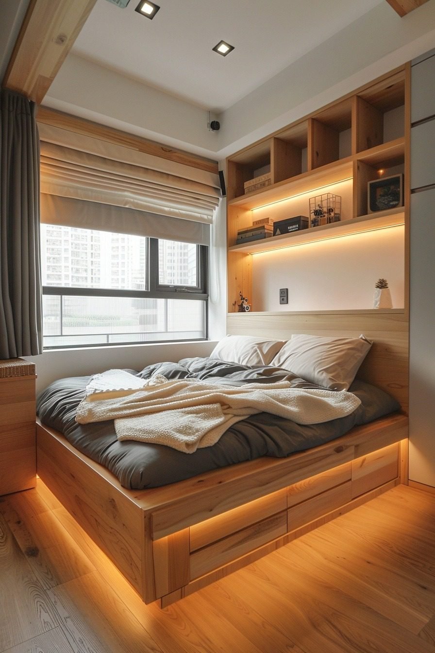 29 Tiny Bedroom Apartment Ideas To Maximize Your Space - Courtneys World
