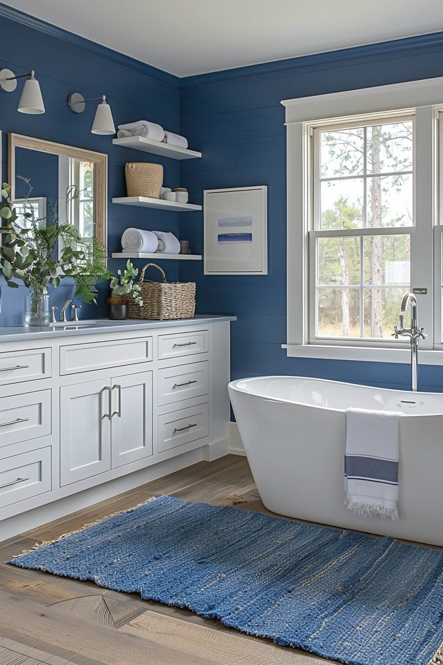 29 Captivating Blue Bathroom Decor Ideas For A Serene Ambiance ...