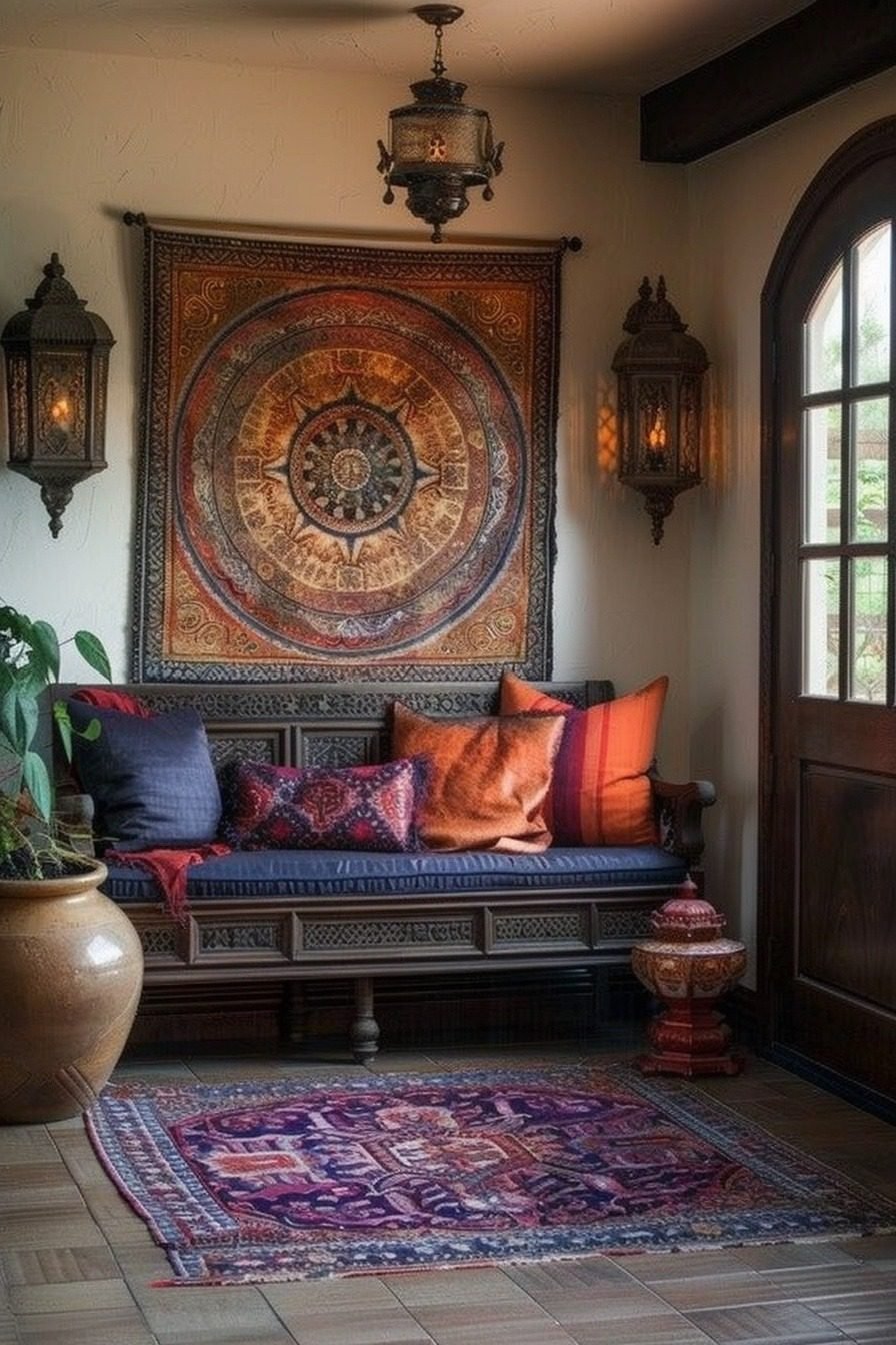 29 Boho Entryway Ideas To Make Your Home Uniquely Welcoming - Courtneys ...