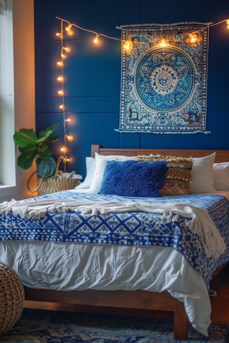 29 Blue Boho Dorm Room Ideas For A Stylish College Retreat - Courtneys ...
