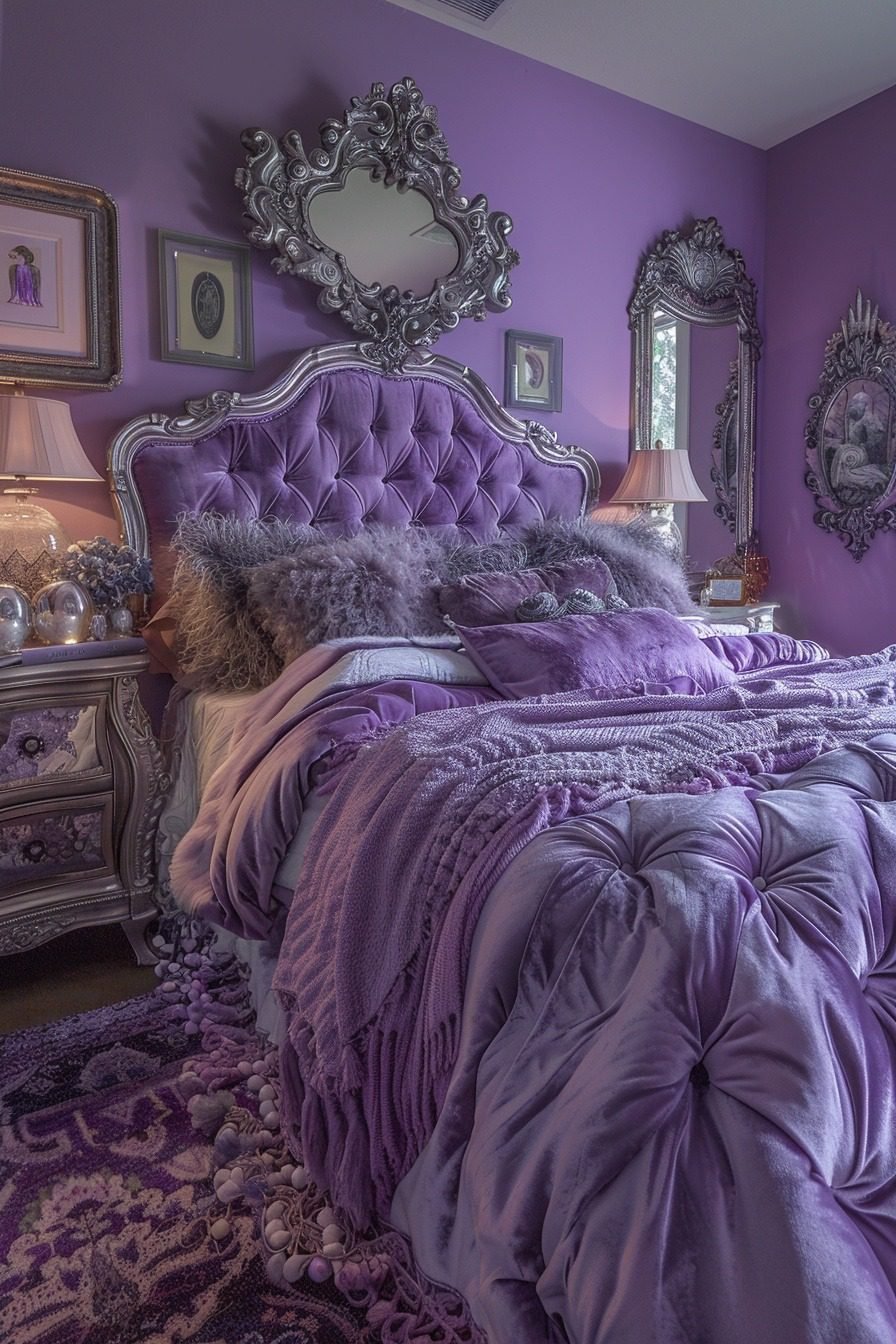 29 Purple Witchy Bedroom Ideas For A Magical Space - Courtneys World