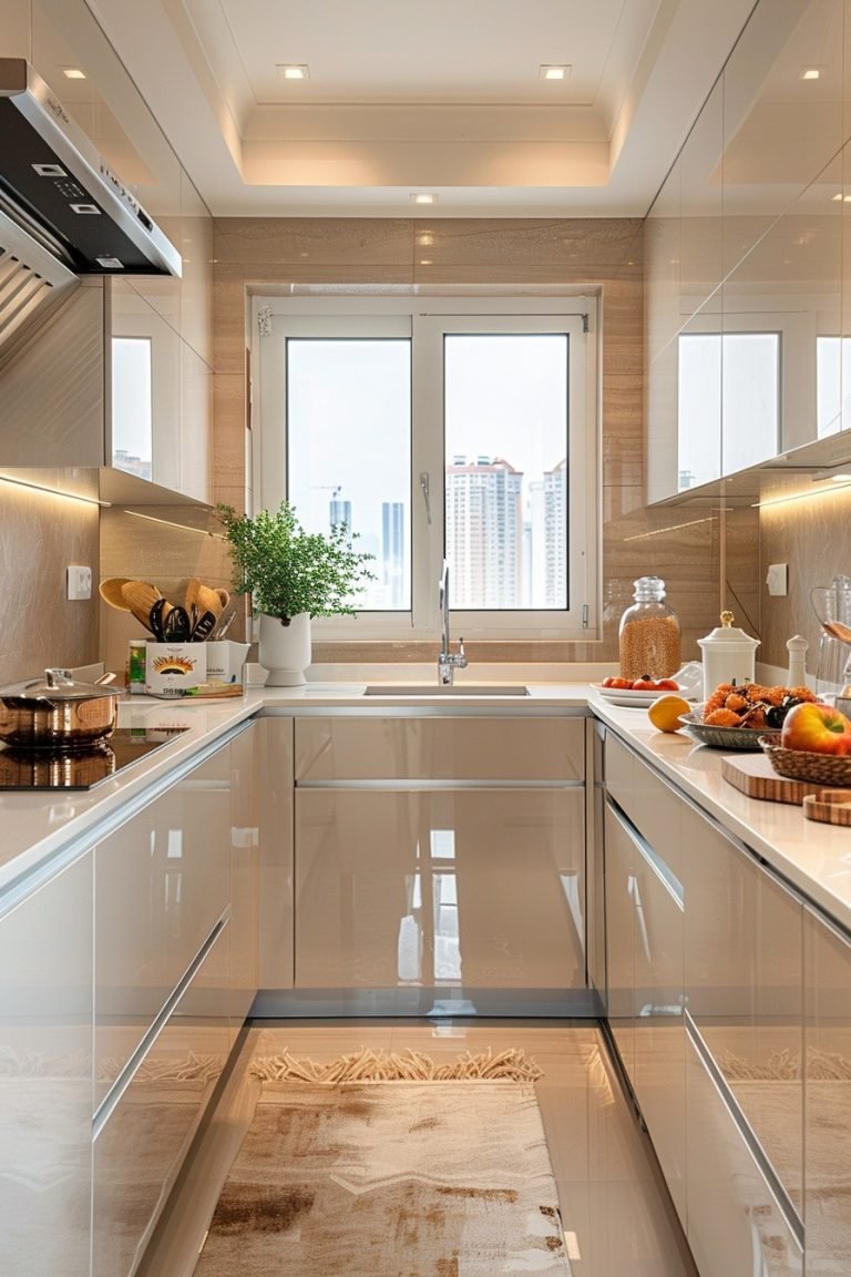 29 Tiny Apartment Kitchen Decor Ideas For Stylish Functionality ...