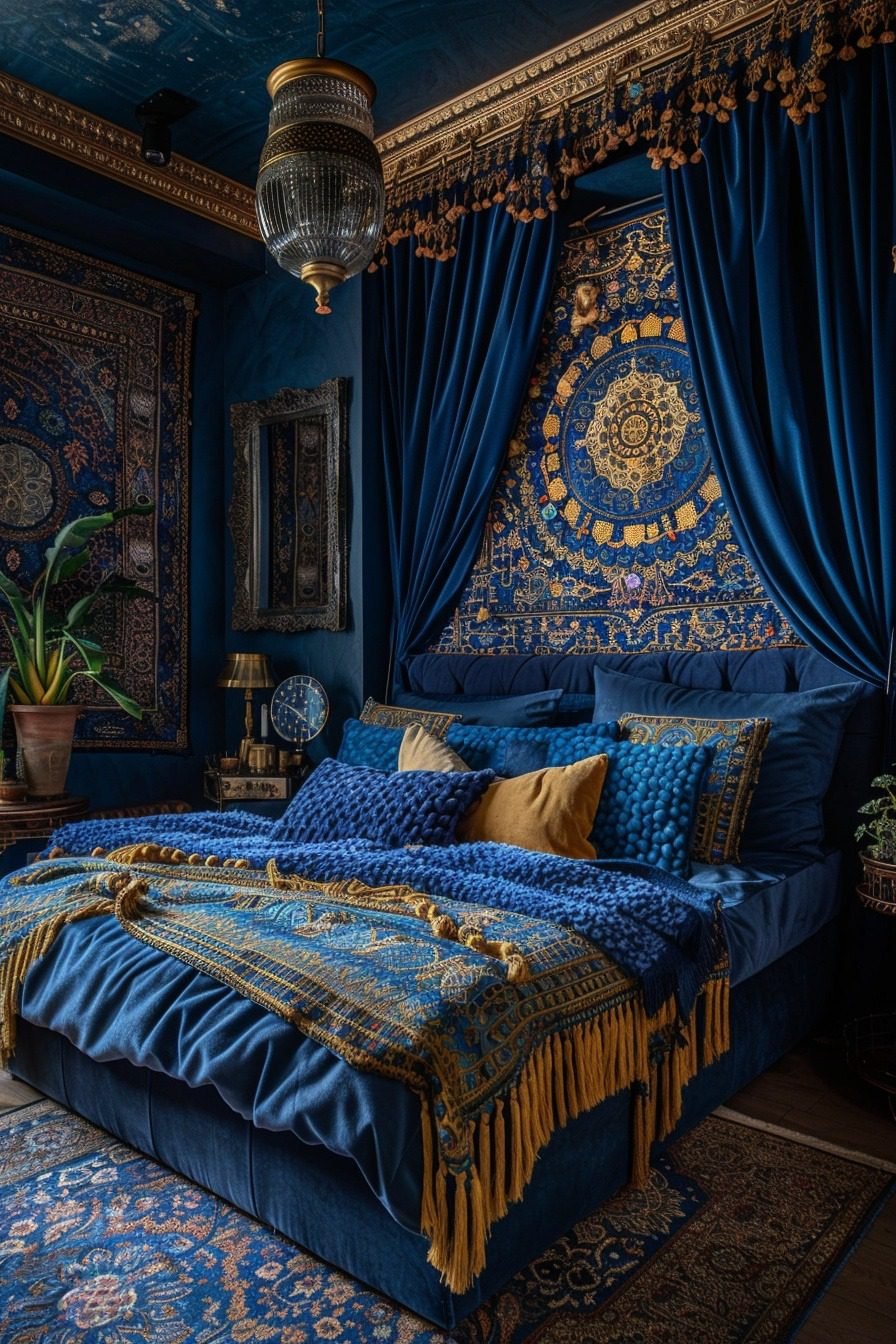 29 Bright Blue Boho Bedroom Ideas For A Vibrant And Relaxing Retreat ...