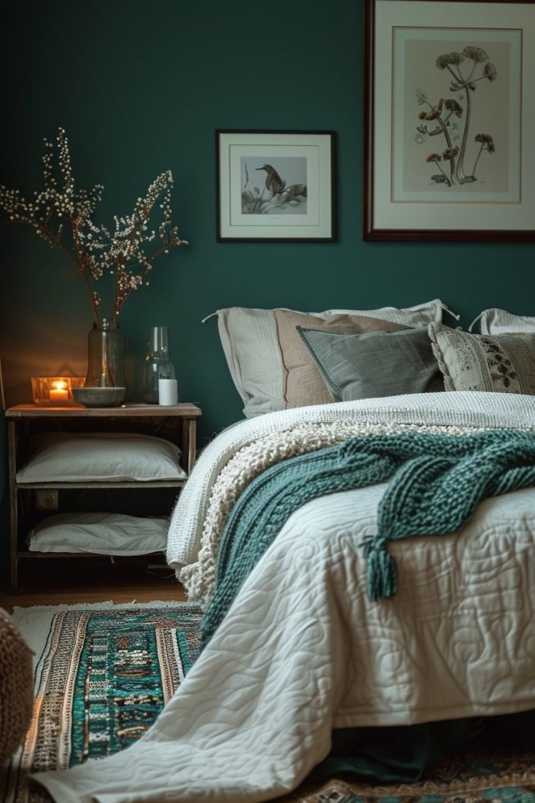 29 Dark Teal Bedroom Ideas To Create A Tranquil And Luxurious Retreat ...