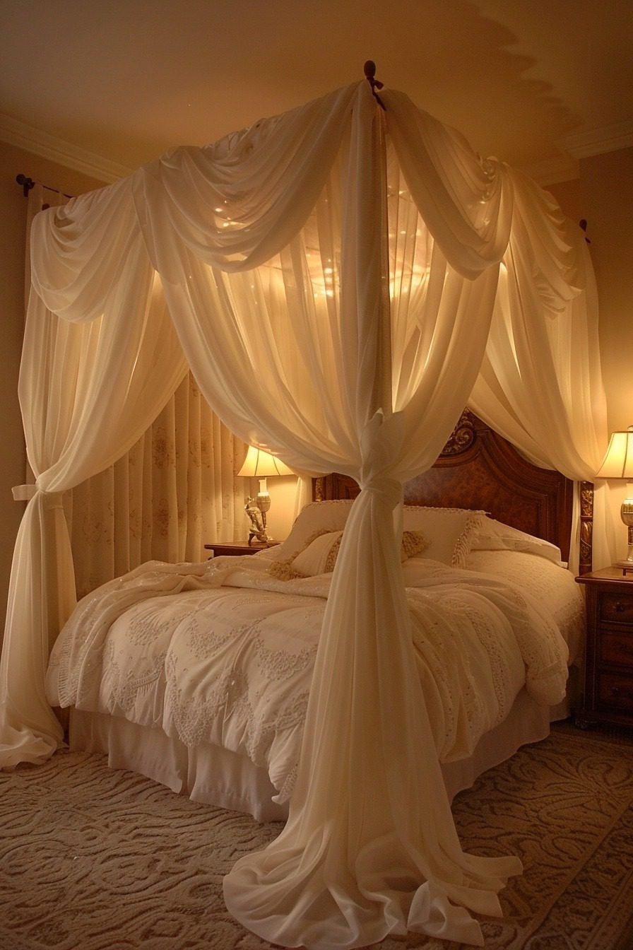 29 Canopy Bed Ideas For A Luxurious Bedroom Makeover - Courtneys World