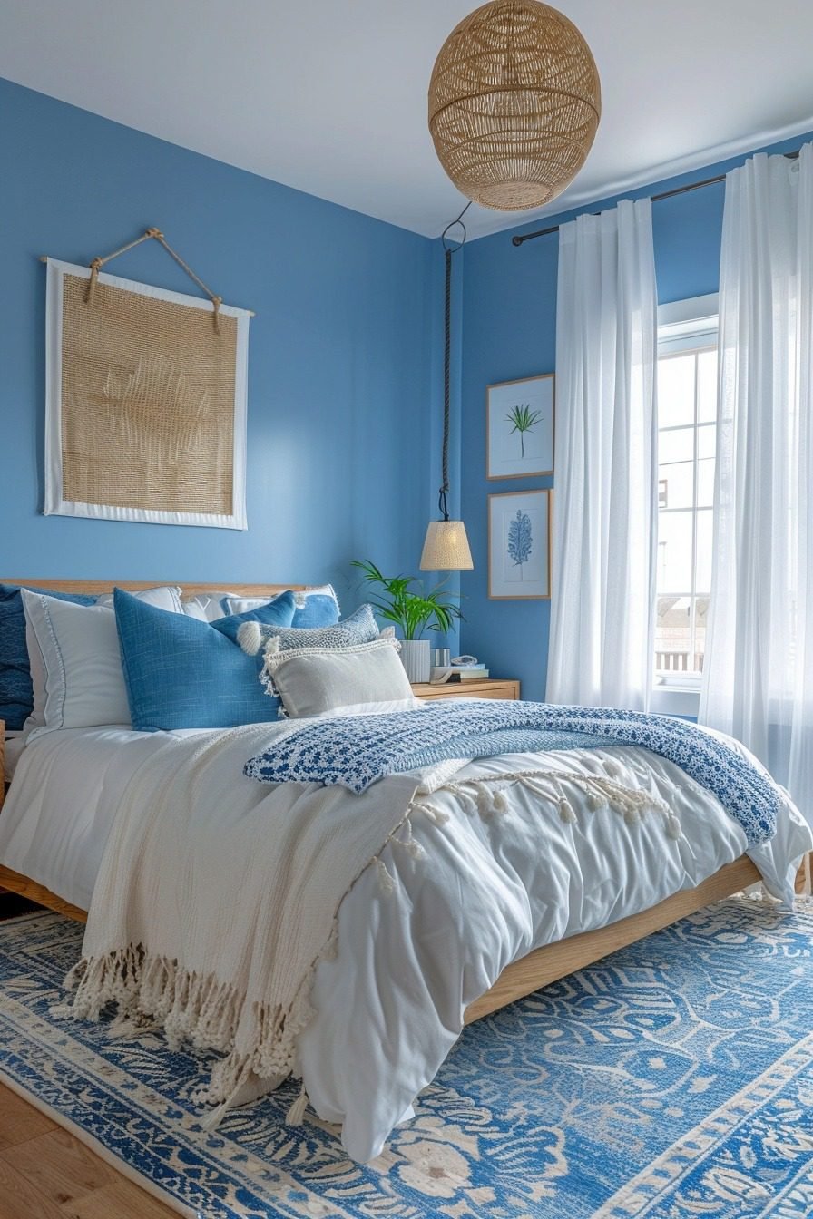 29 Bright Blue Boho Bedroom Ideas For A Vibrant And Relaxing Retreat ...