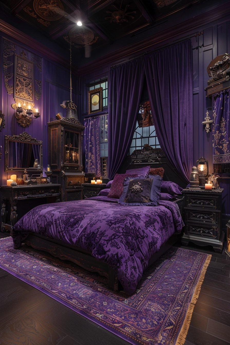 29 Dark Fantasy Bedroom Ideas For A Mysterious Sanctuary - Courtneys World
