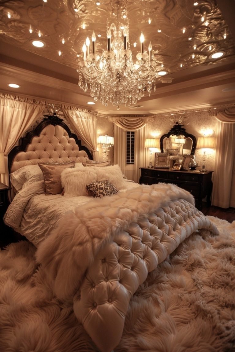 29 Glam Bedroom Decor Ideas For Ultimate Luxury - Courtneys World