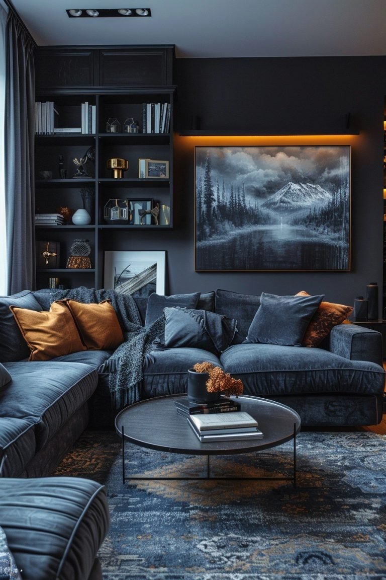 29 Dark Grey Couch Living Room Ideas For Sophisticated Style ...