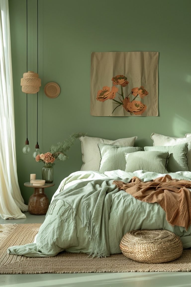 29 Green And Terracotta Bedroom Ideas For A Warm And Earthy Retreat - Courtneys World