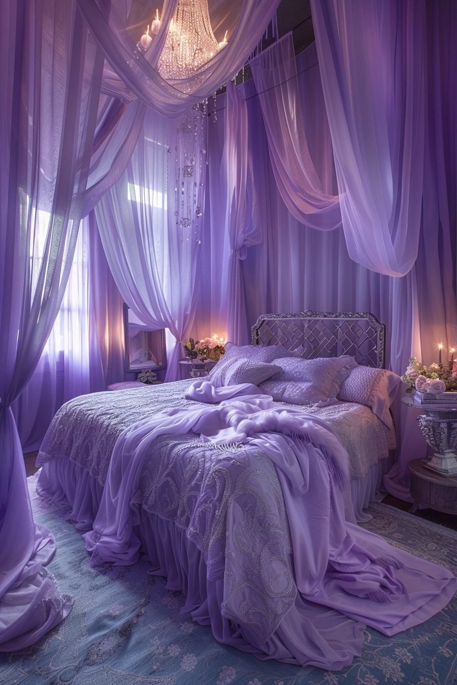 29 Purple Witchy Bedroom Ideas For A Magical Space - Courtneys World