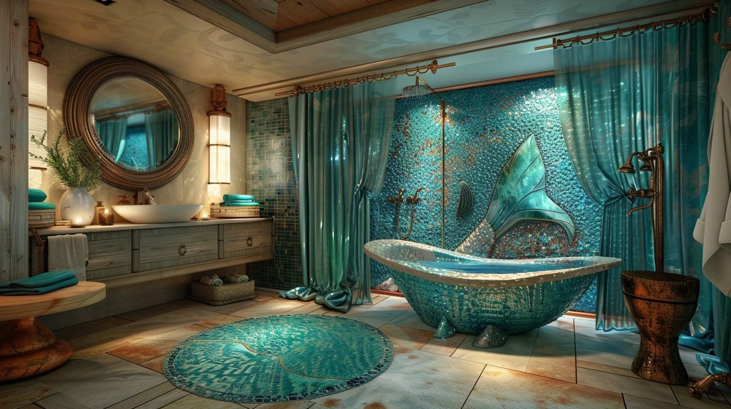 29 Mermaid Bathroom Ideas For A Magical Undersea Retreat - Courtneys World