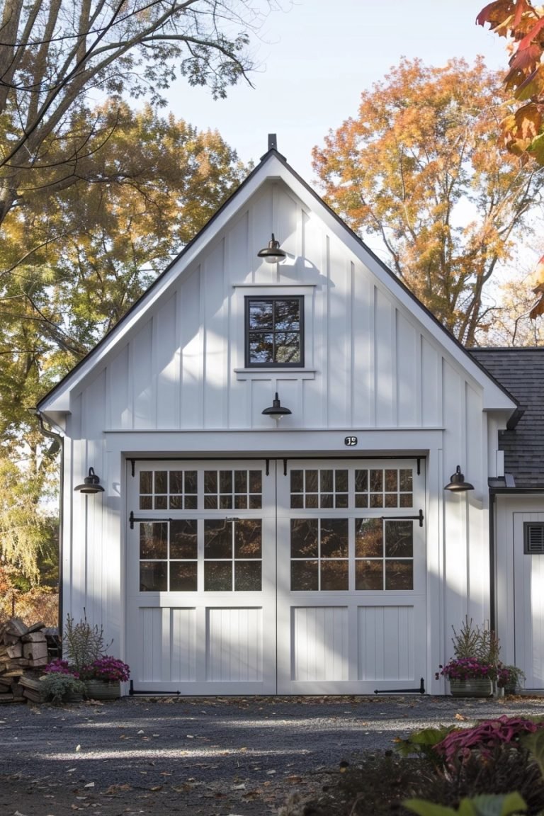 29 Farmhouse Garage Ideas For A Modern Rustic Look - Courtneys World