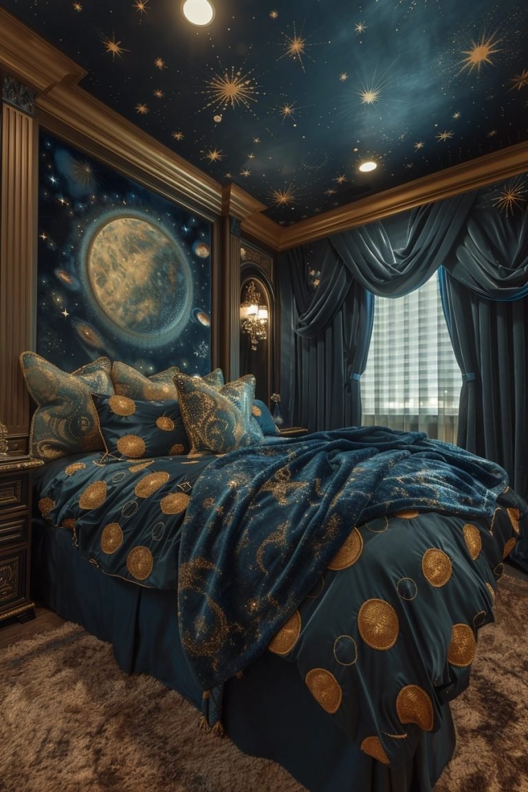 29 Celestial Bedroom Decor Ideas To Make Your Room Shine - Courtneys World