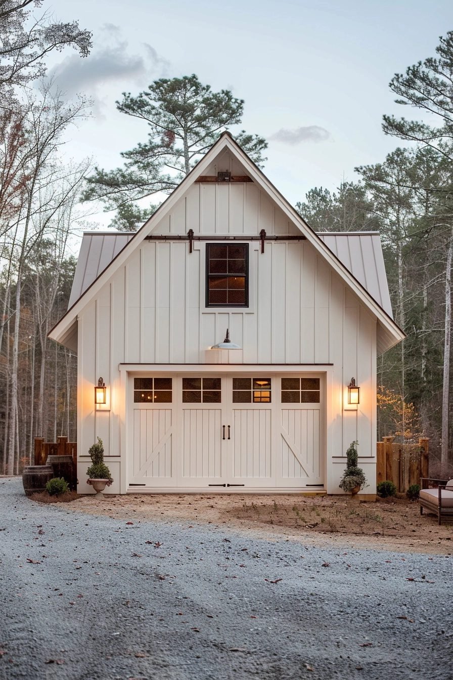 29 Farmhouse Garage Ideas For A Modern Rustic Look - Courtneys World