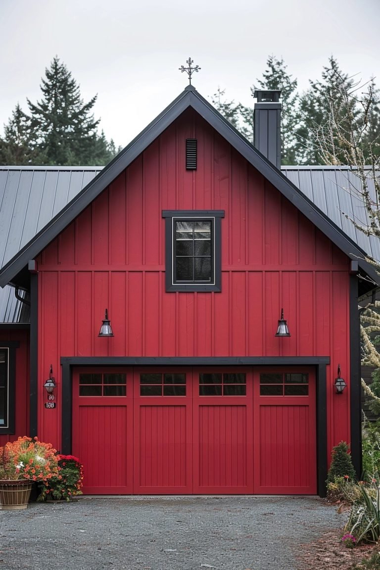29 Farmhouse Garage Ideas For A Modern Rustic Look - Courtneys World