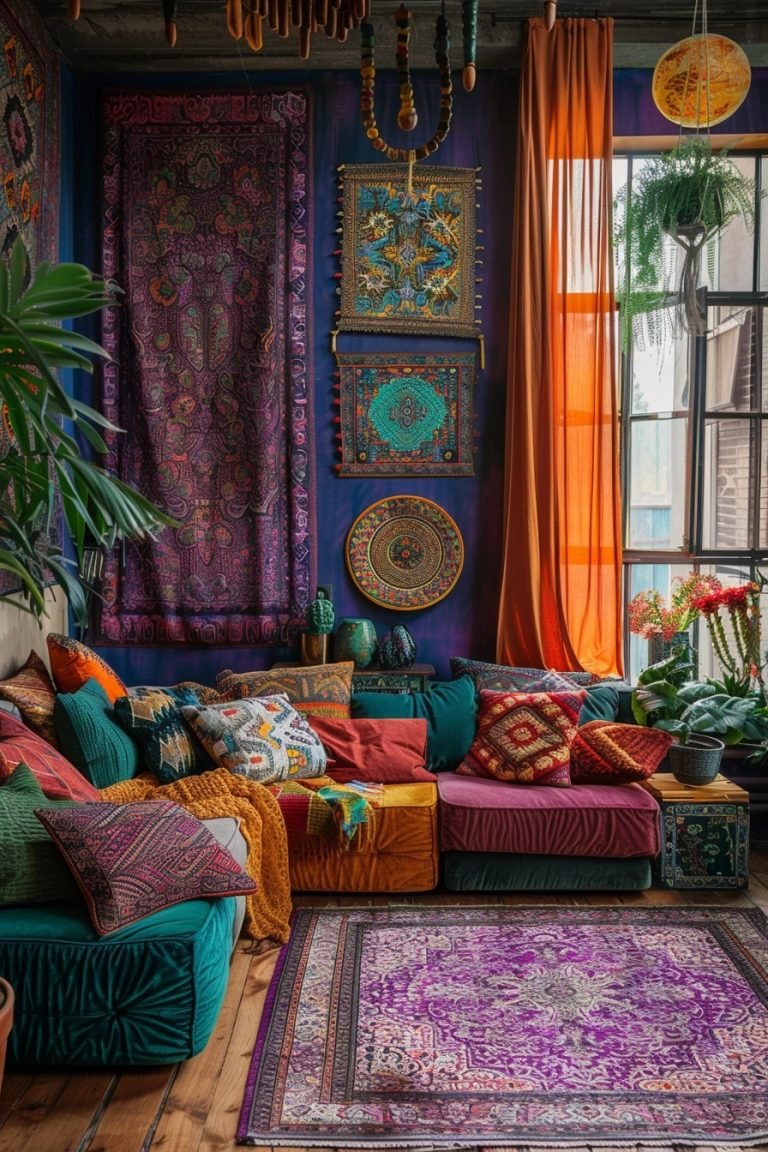 29 Boho Maximalist Living Room Ideas For A Lively Interior - Courtneys ...