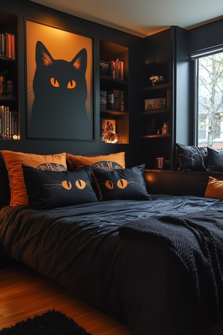 29 Cozy Bedroom Halloween Ideas For A Festive And Frightfully Cozy Look ...