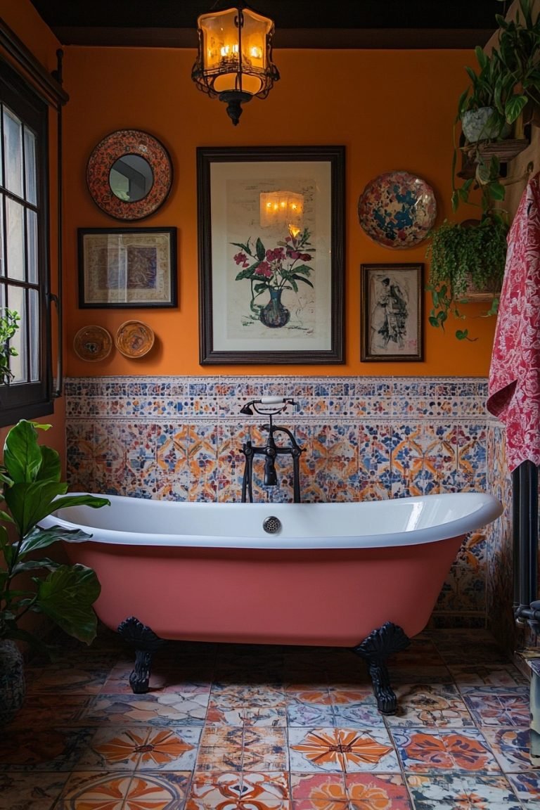 29 Eclectic Bathroom Ideas For A Bold And Creative Look - Courtneys World