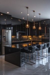 29 Black Modern Kitchen Ideas For A Bold And Sophisticated Look ...