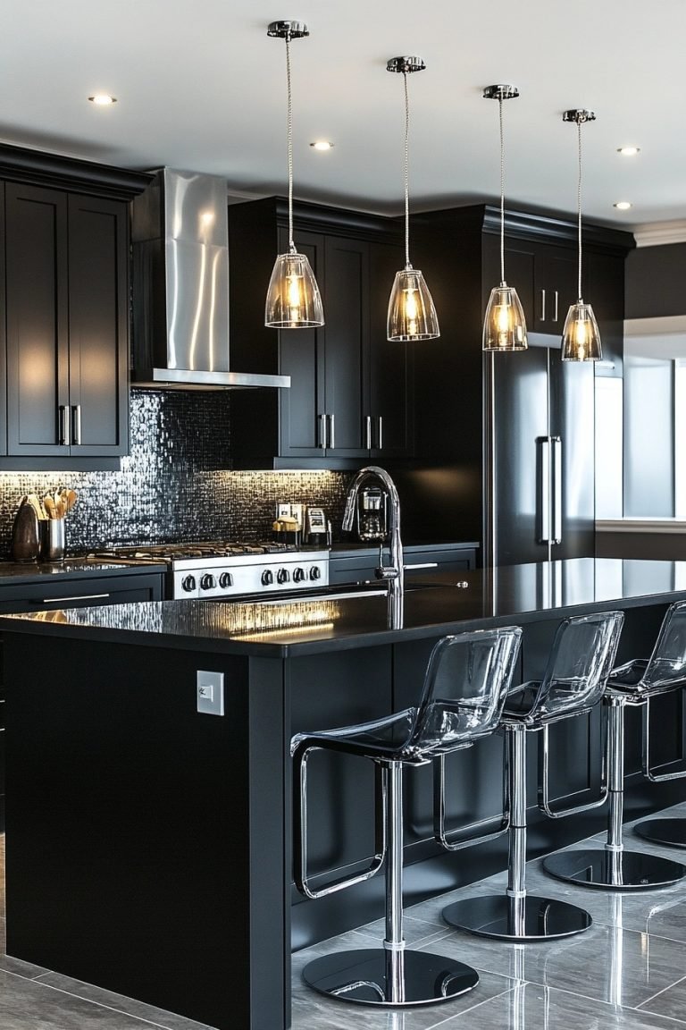 29 Black Modern Kitchen Ideas For A Bold And Sophisticated Look ...