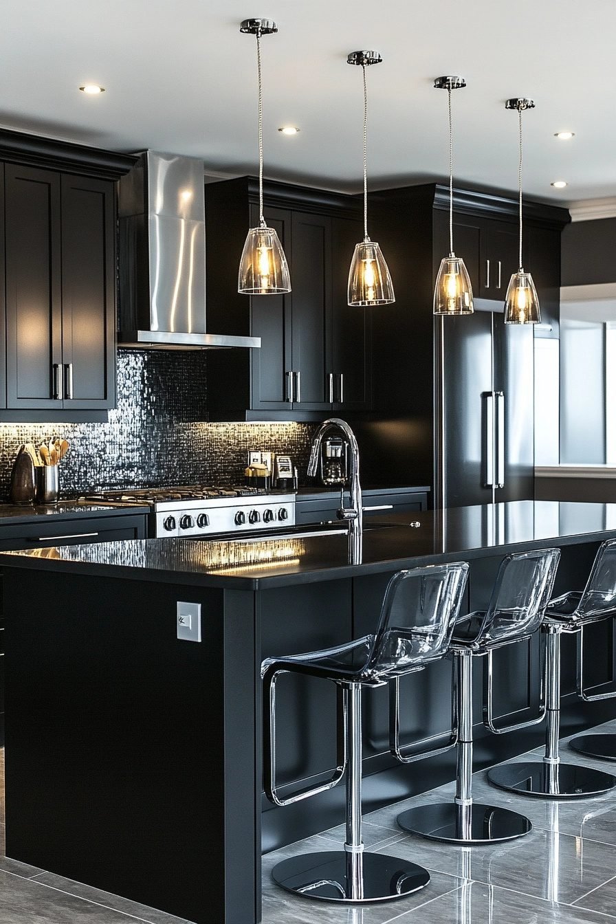 29 Black Modern Kitchen Ideas For A Bold And Sophisticated Look ...