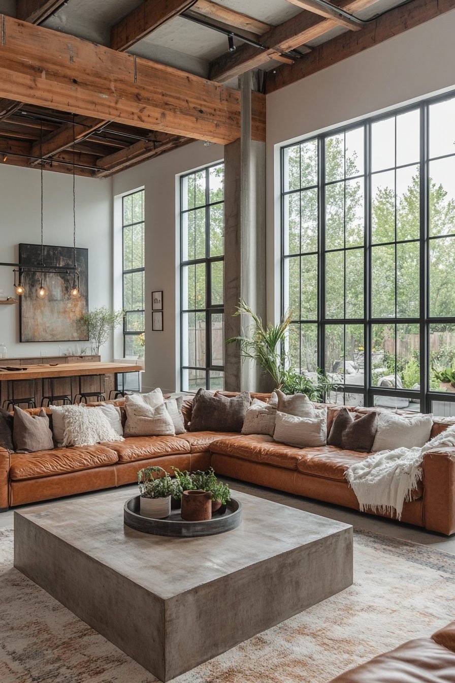 29 Industrial Farmhouse Living Room Ideas For A Unique Touch ...