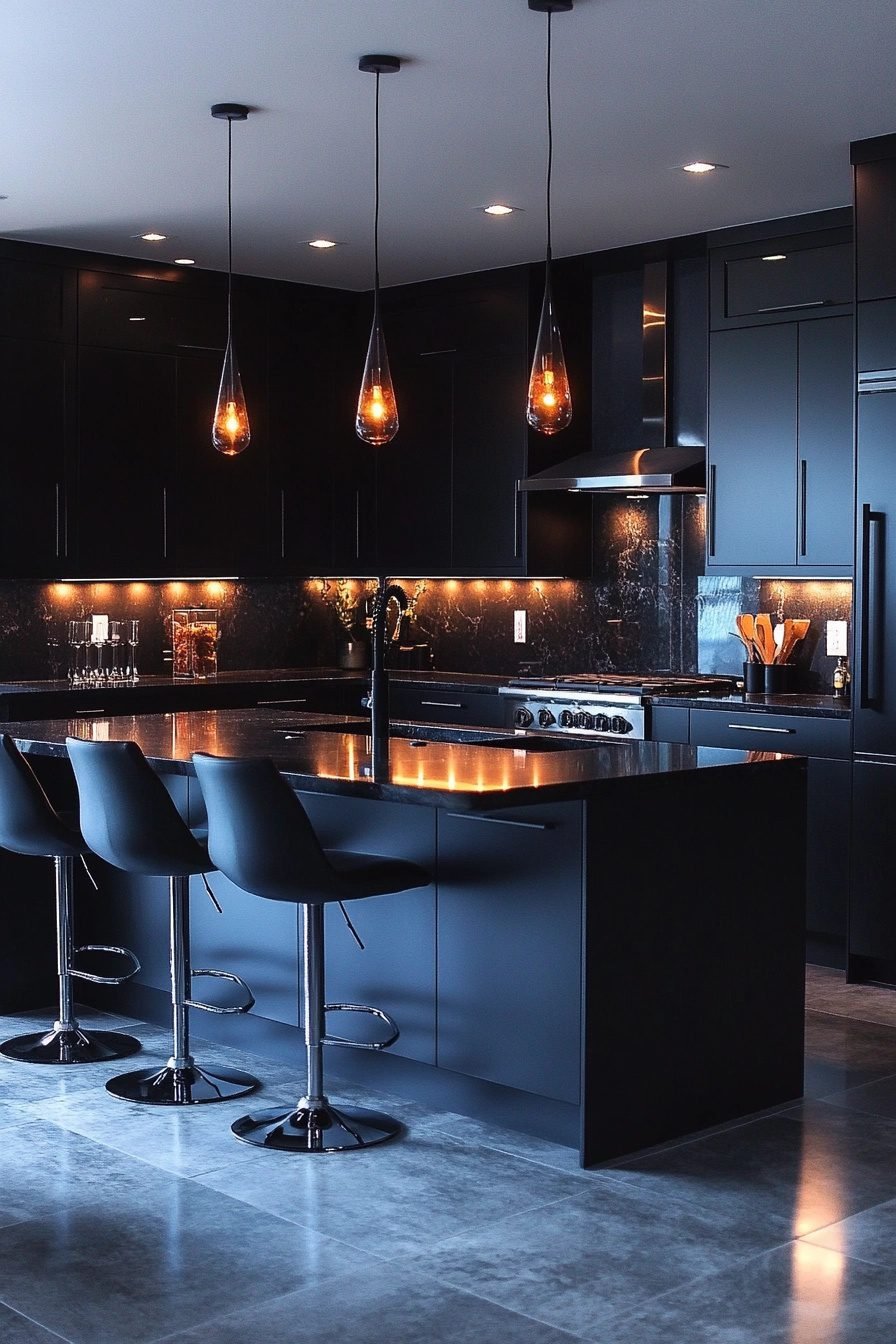 29 Black Modern Kitchen Ideas For A Bold And Sophisticated Look ...